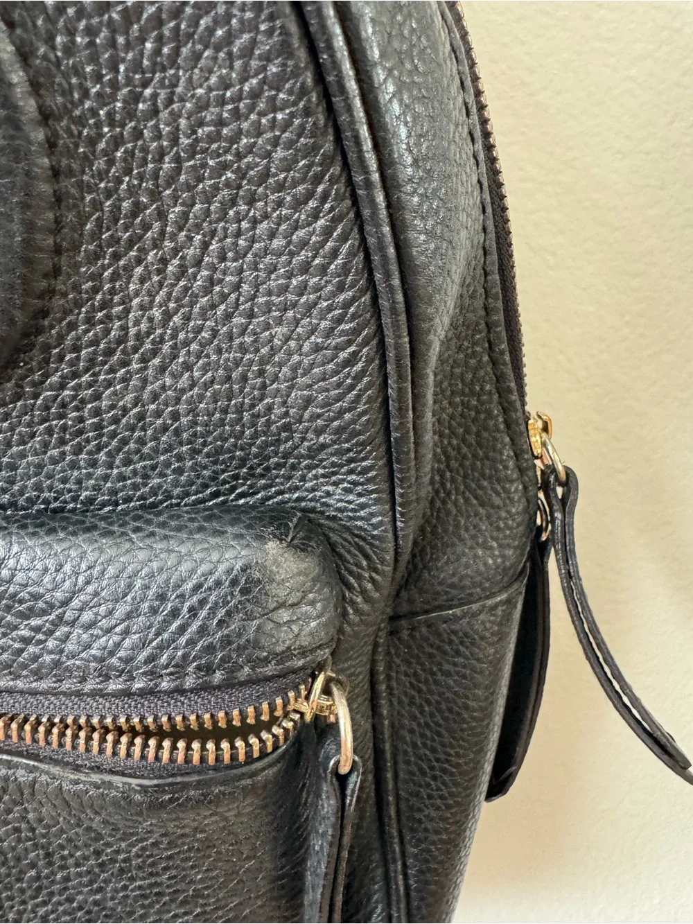 Gucci | Bags | Gucci Black Pebbled Leather Mini Backpack With Silver ...